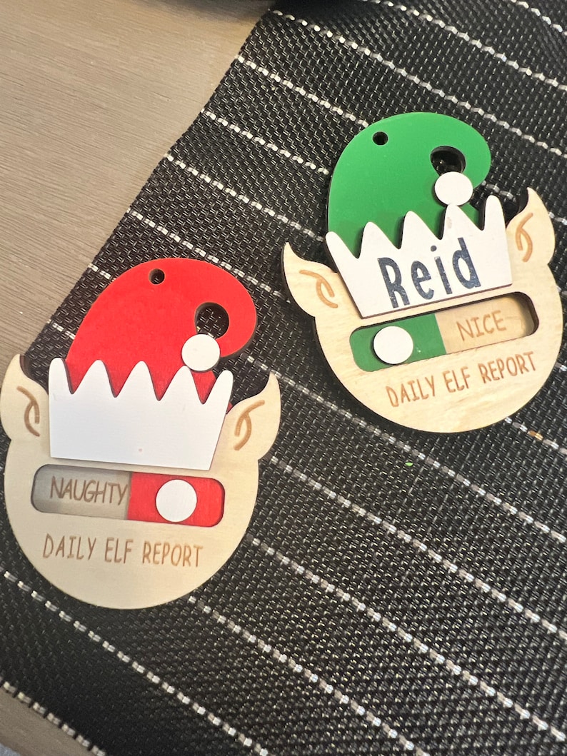 Naughty or Nice Personalized Elf Ornament - Etsy