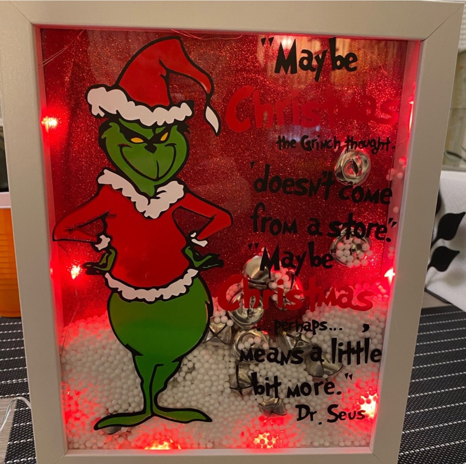 Handmade Grinch Light up Shadow Boxes!!! - Etsy