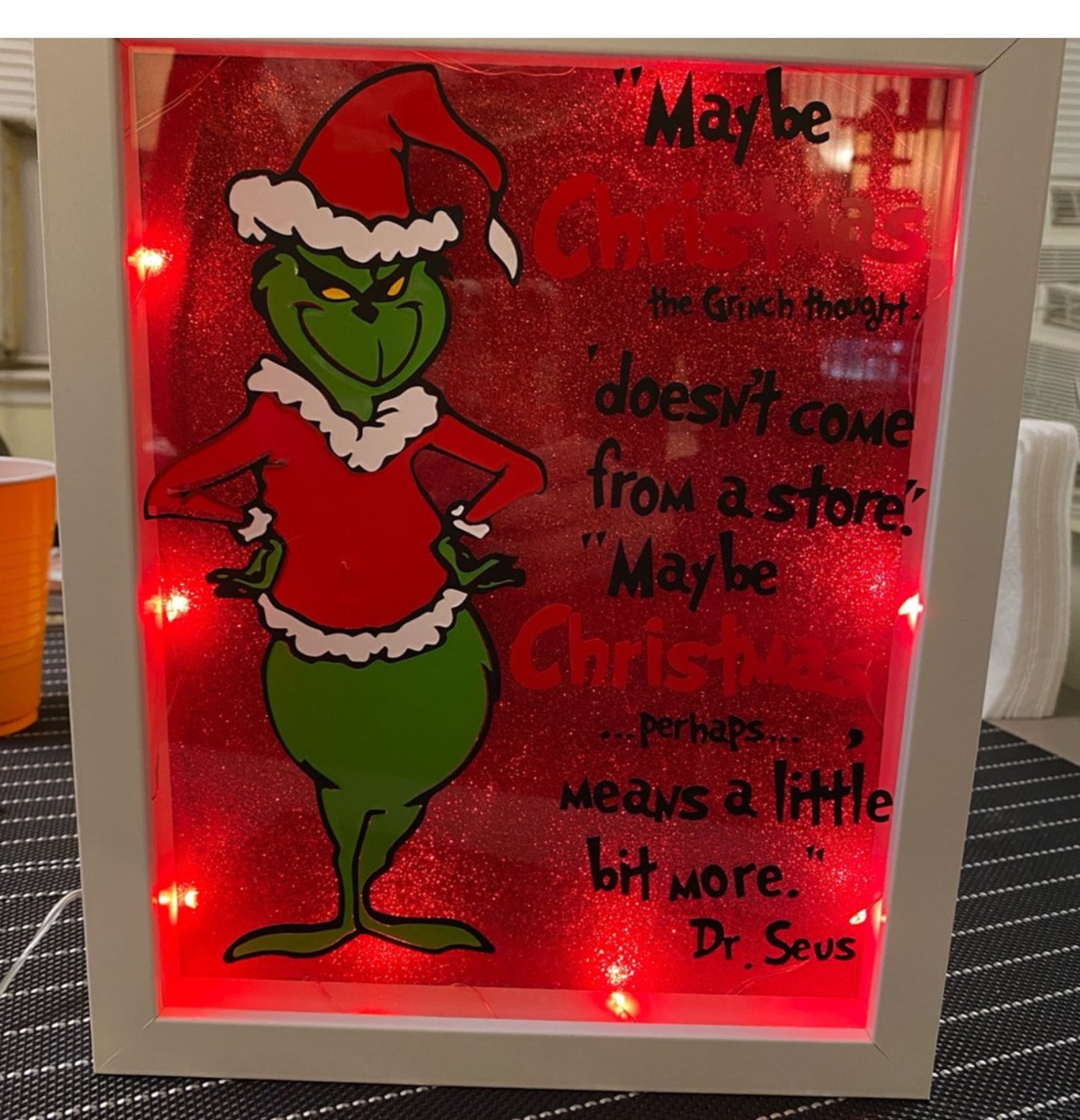 Handmade Grinch Light up Shadow Boxes!!! - Etsy