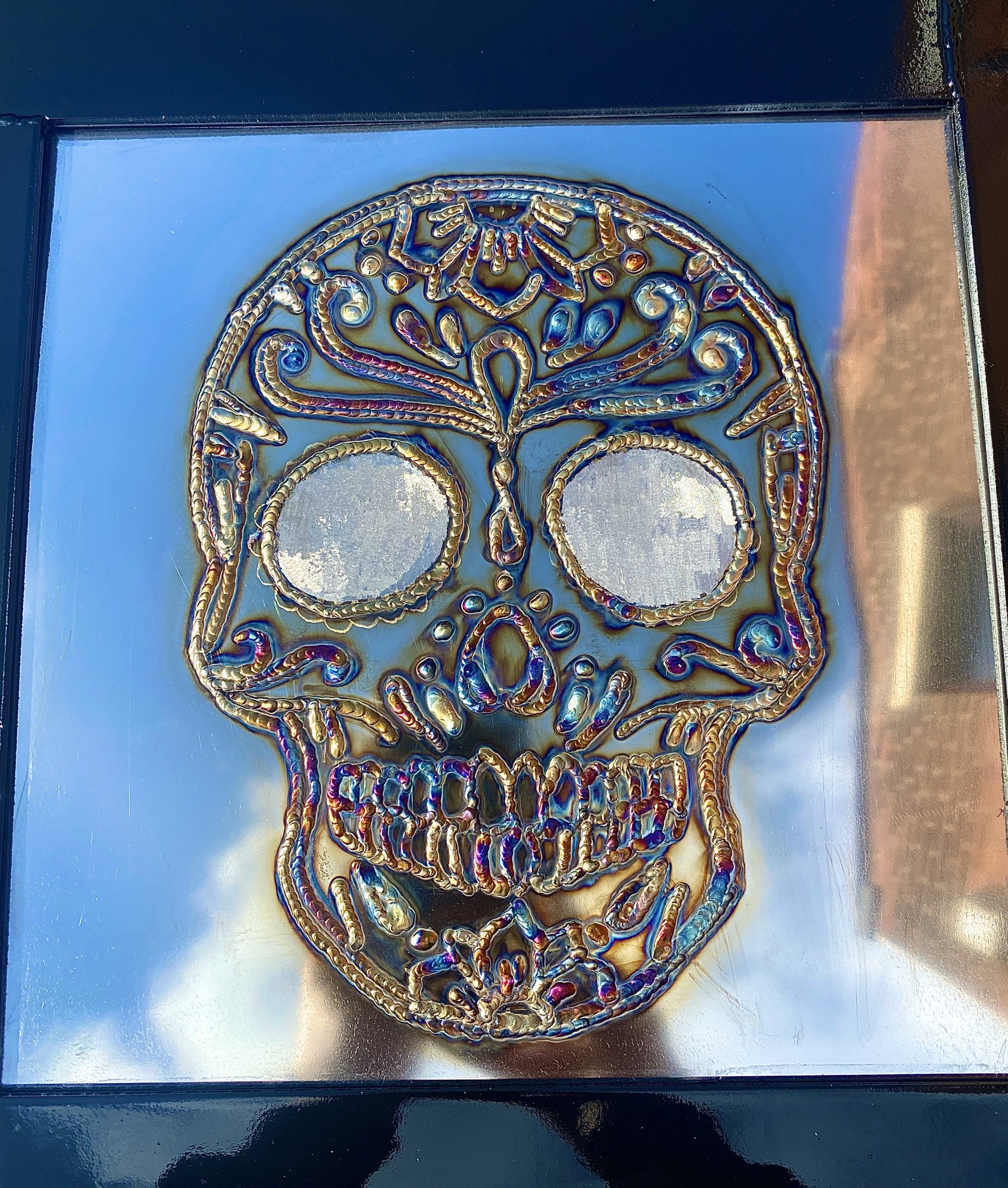 Sugar Skull Weld Art - Etsy