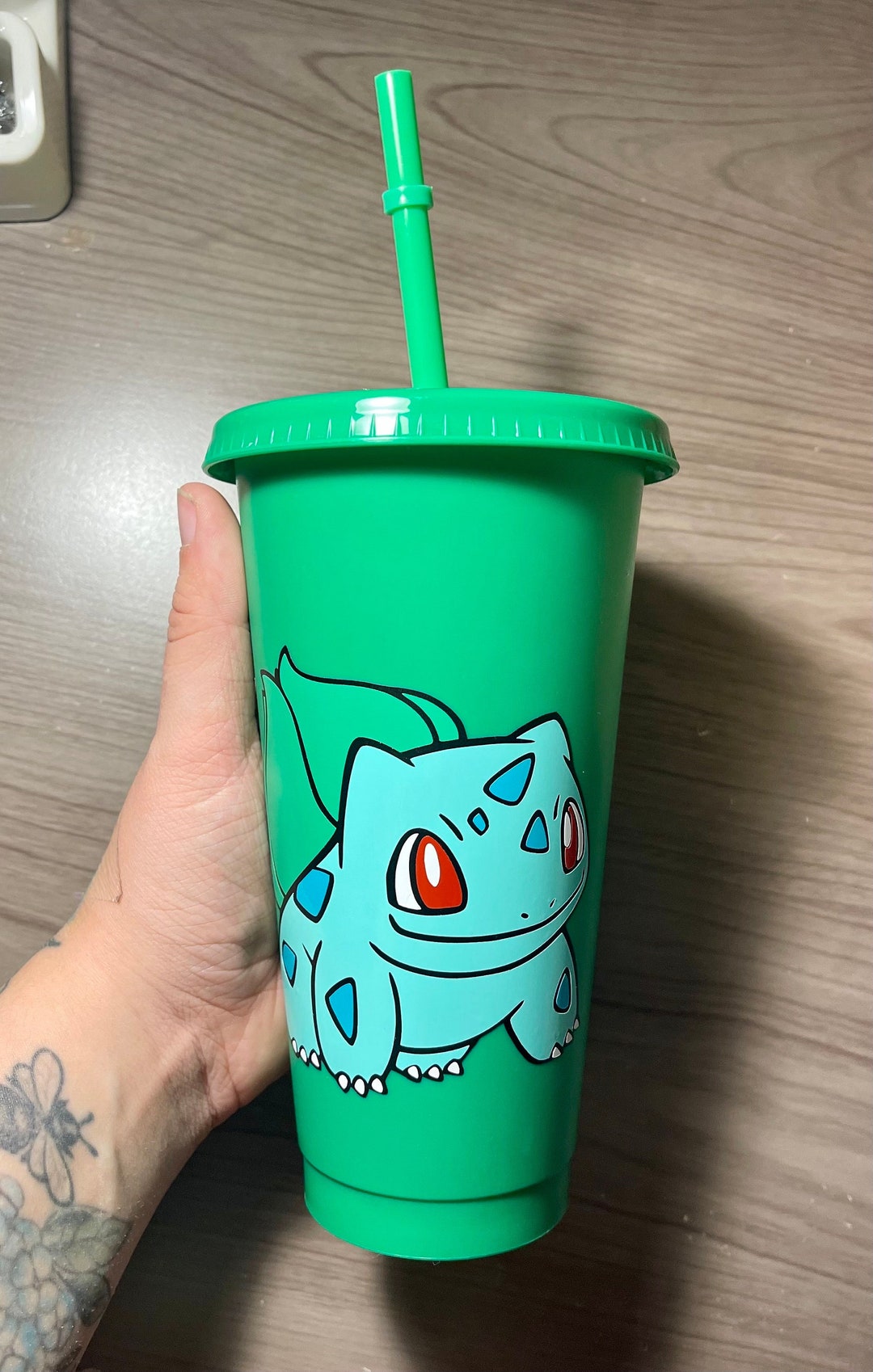 Bulbasaur Tumbler Cup With Straw - Etsy
