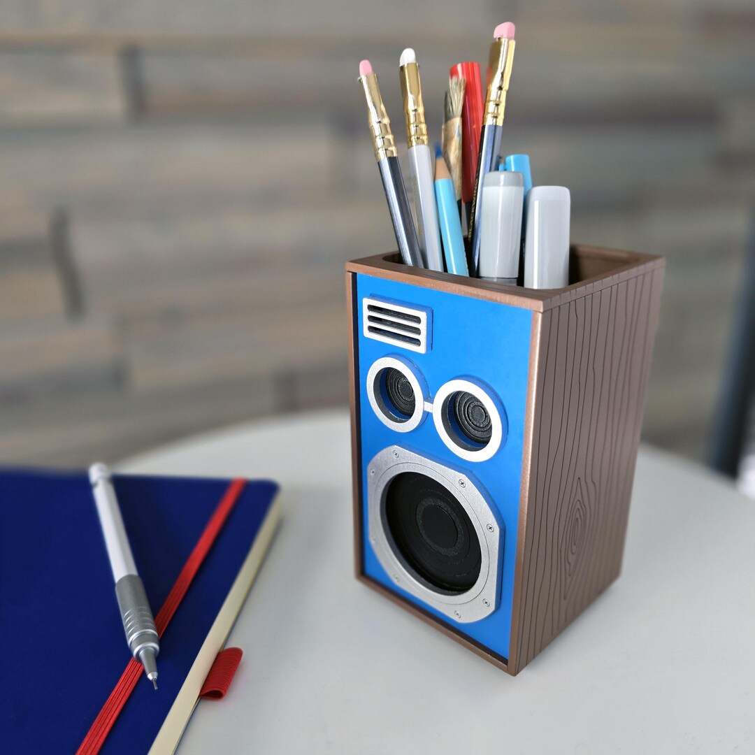 Vintage Speaker Pencil Holder: Retro Music Studio Desk Organizer - Etsy
