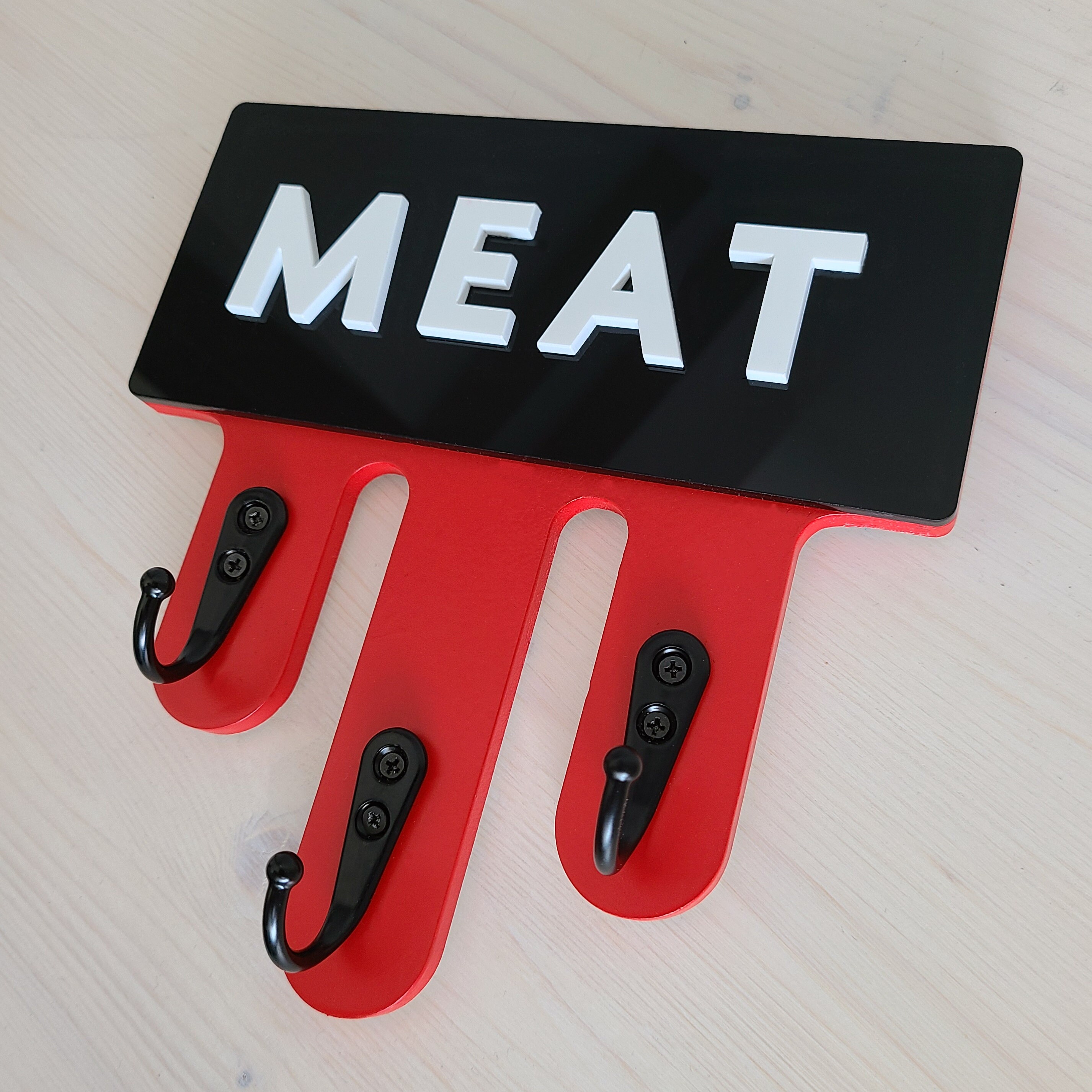 MeatHooks BBQ Tool Hooks / Holder Outdoor Kitchen Tool Holder | Etsy