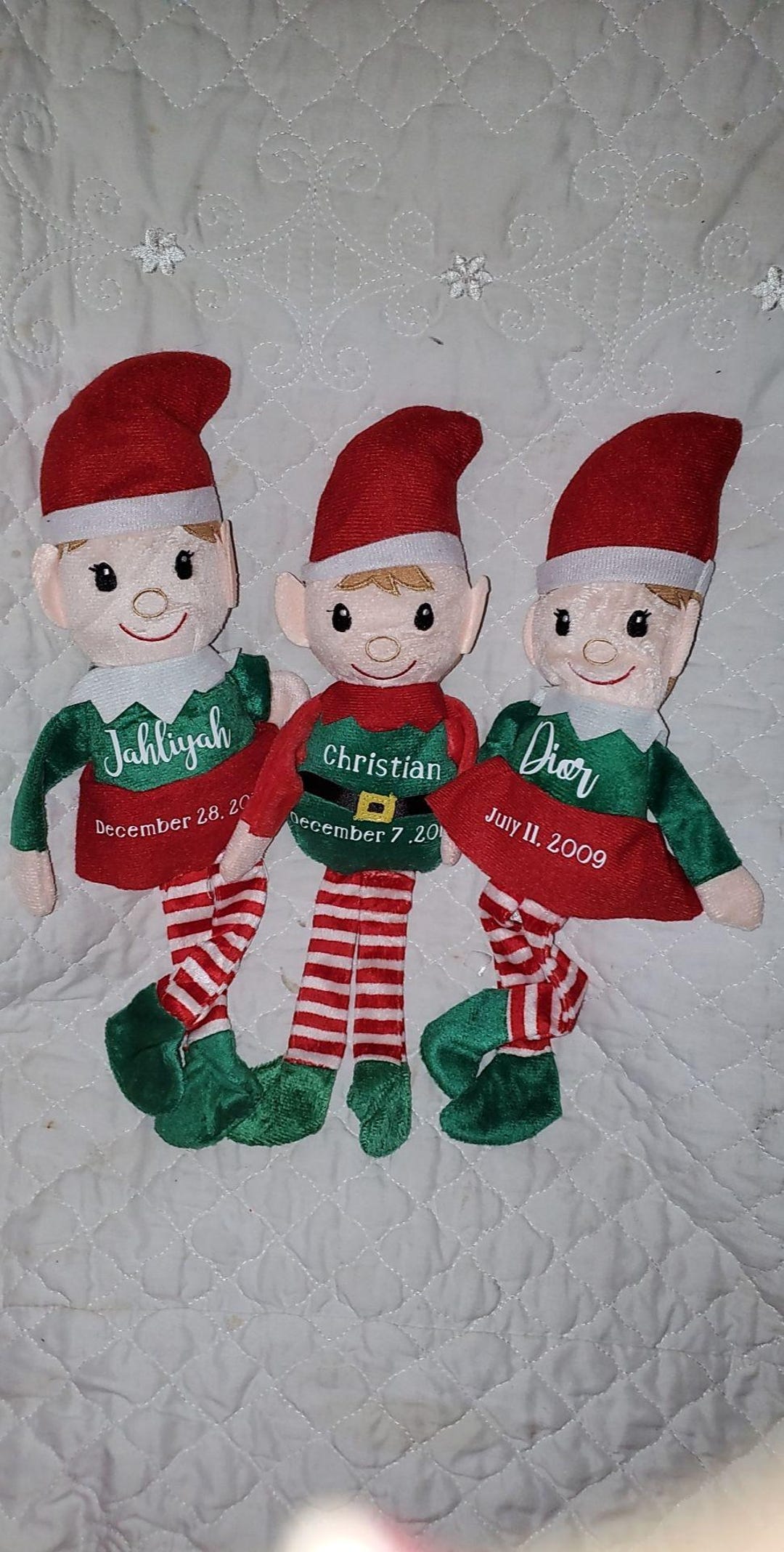 PERSONALIZED PLUSH ELFS - Etsy