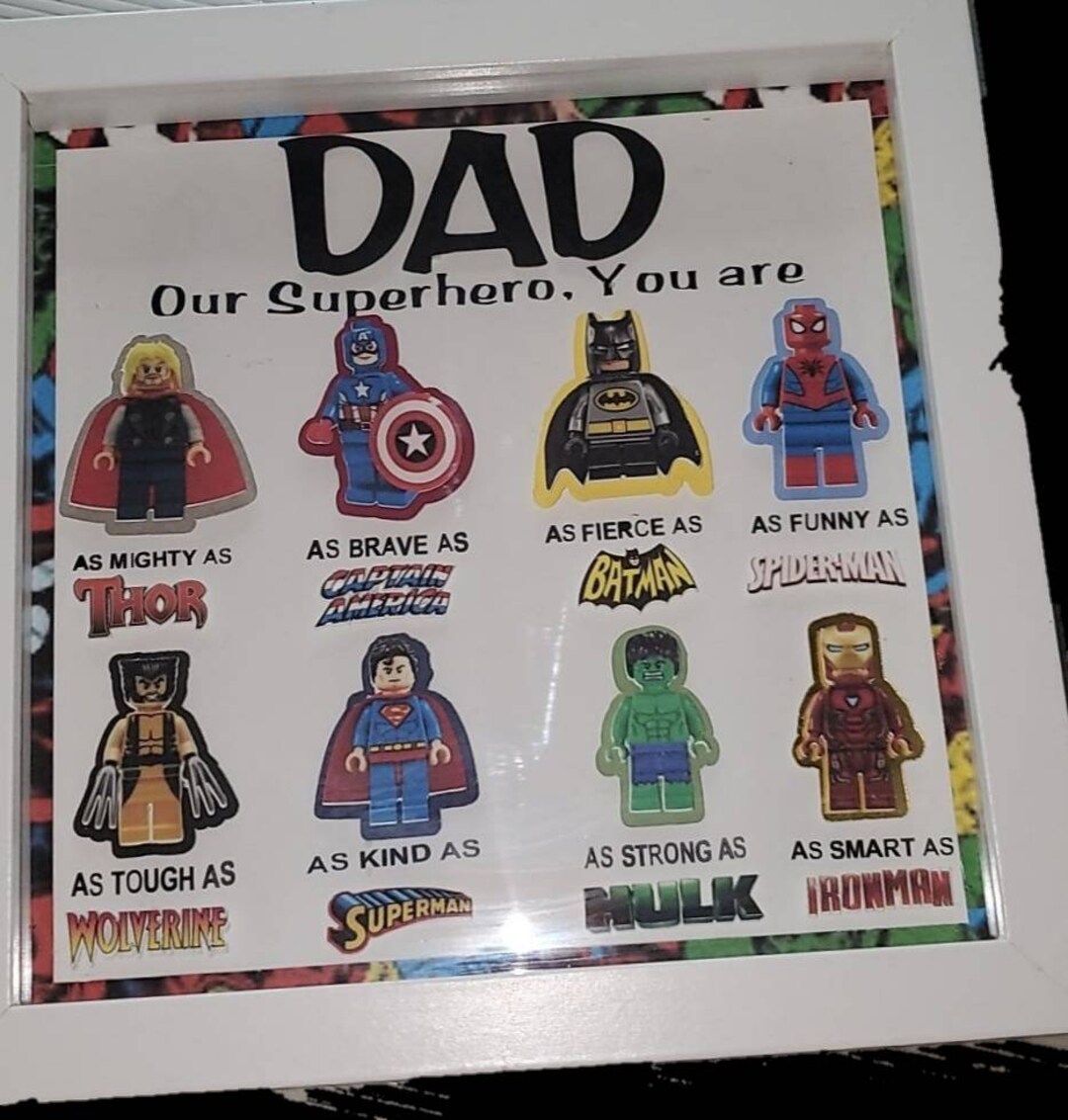 Superhero Shadow Box Frame - Etsy