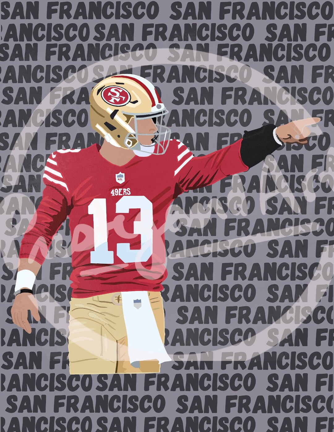Brock Purdy San Francisco 49ers Digital Art File - Etsy