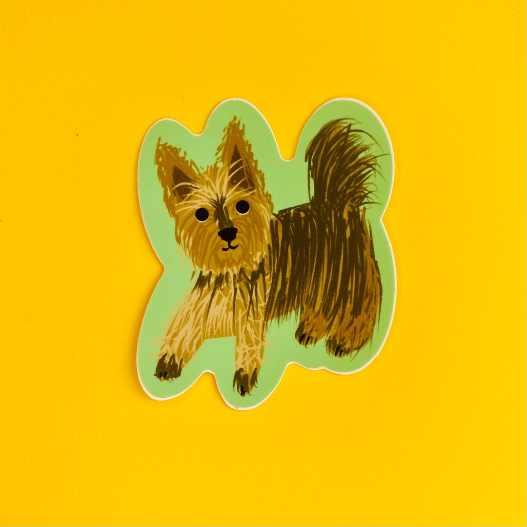 Yorkie Dog Vinyl Sticker – Yorkshire Terrier Decal - Etsy