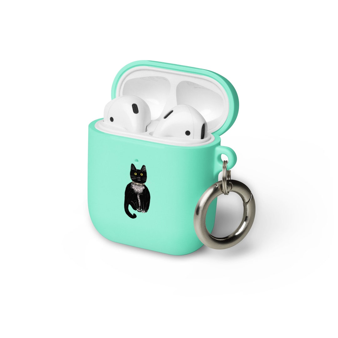 BLACK CAT AIRPODS Case Black Cat With Pearl Necklace Airpods Case Cat ...
