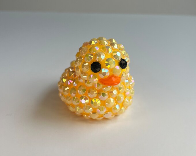 RHINESTONE Yellow RUBBER DUCKY - Baby Shower Gift - Sparkly Duck ...