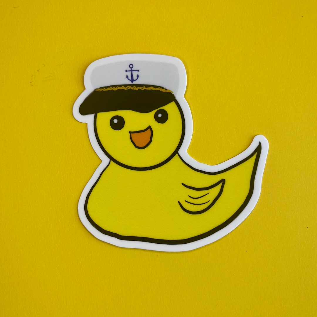 CRUISE DUCK STICKER - Cute Rubber Duckie Sticker - Decals for Laptop ...