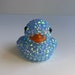 RHINESTONE Light Blue RUBBER DUCKY Baby Shower Gift Sparkly Duck ...