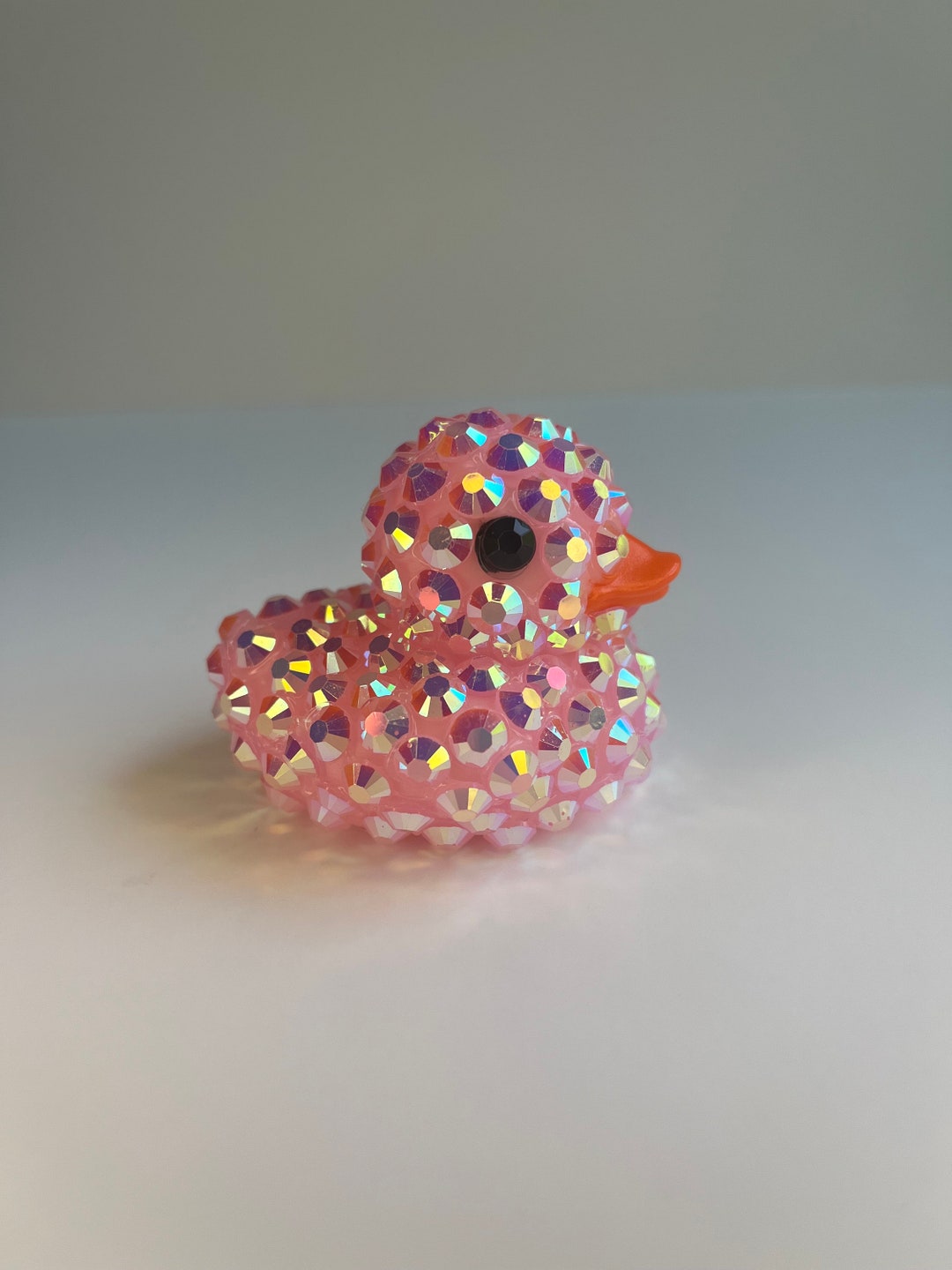 RHINESTONE Light Pink RUBBER DUCKY - Baby Shower Gift - Sparkly Duck ...