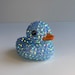 RHINESTONE Light Blue RUBBER DUCKY Baby Shower Gift Sparkly Duck ...