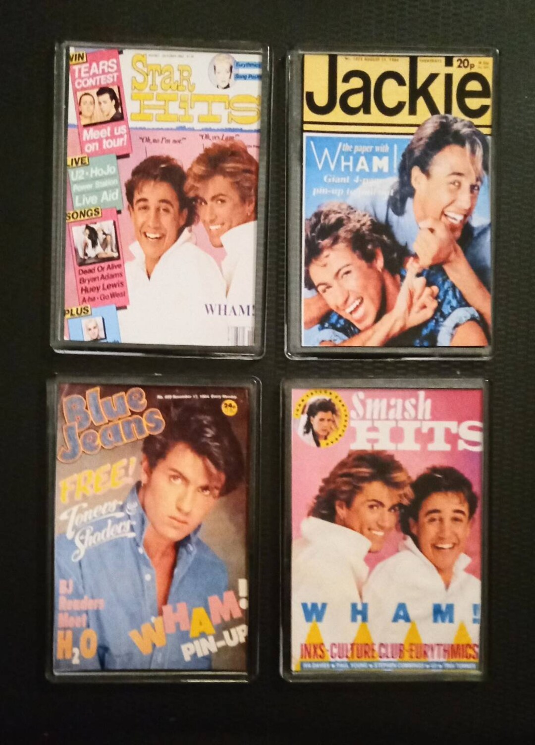 Wham/george Michael Extra Large Fridge Magnets, Vintage Pop Magazine ...