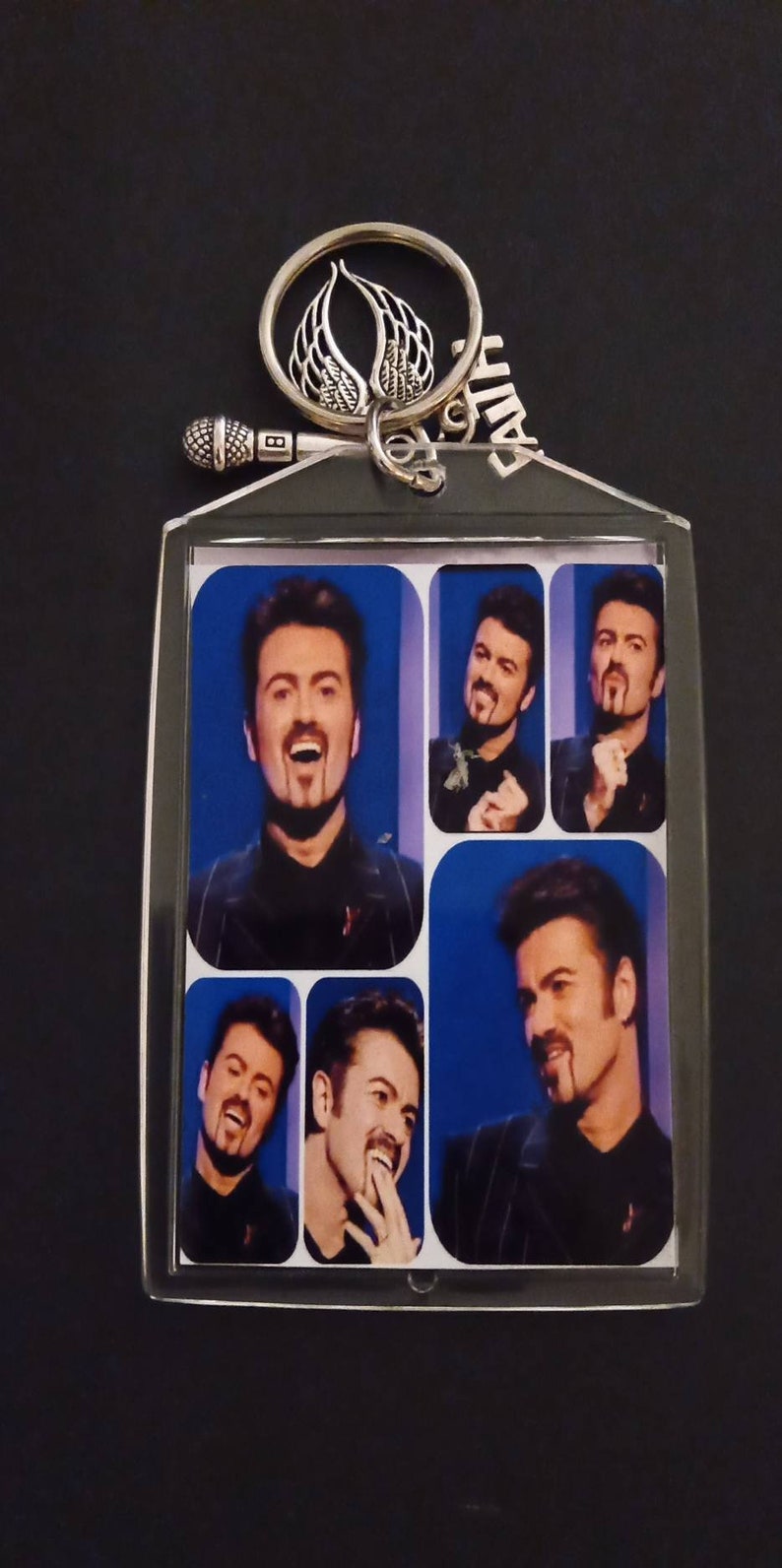 George Michael Extra Large Keyring/keychain, Double Sided, George ...