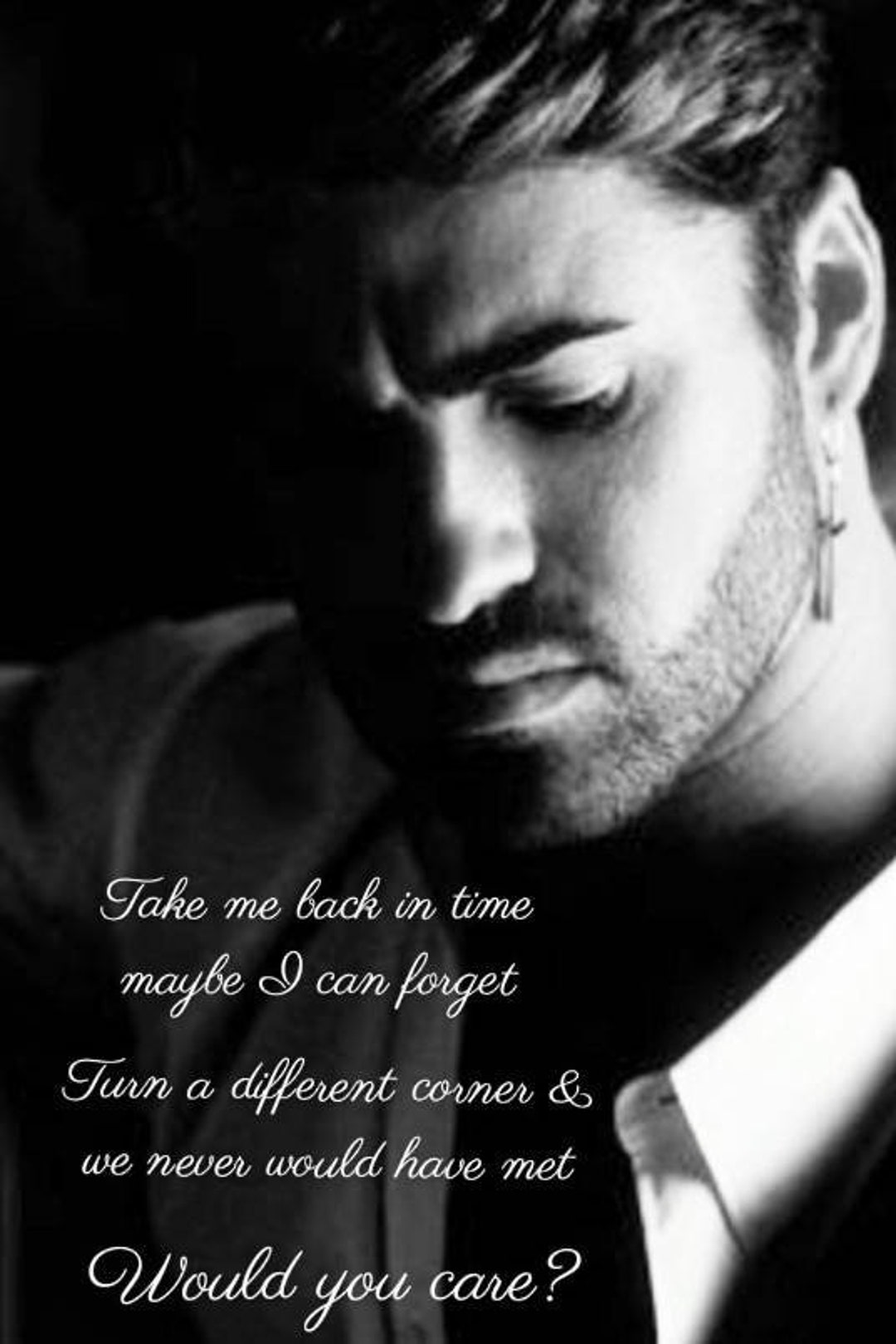 George Michael Extra Large Magnet, Different Corner Lyrics, George ...