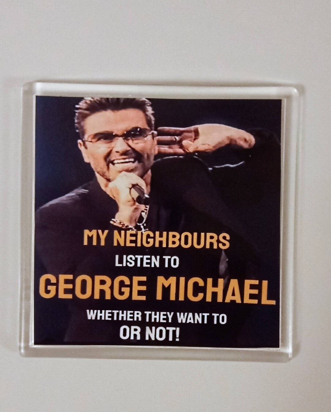George Michael Large Drinks Coaster, George Michael Gifts, George ...