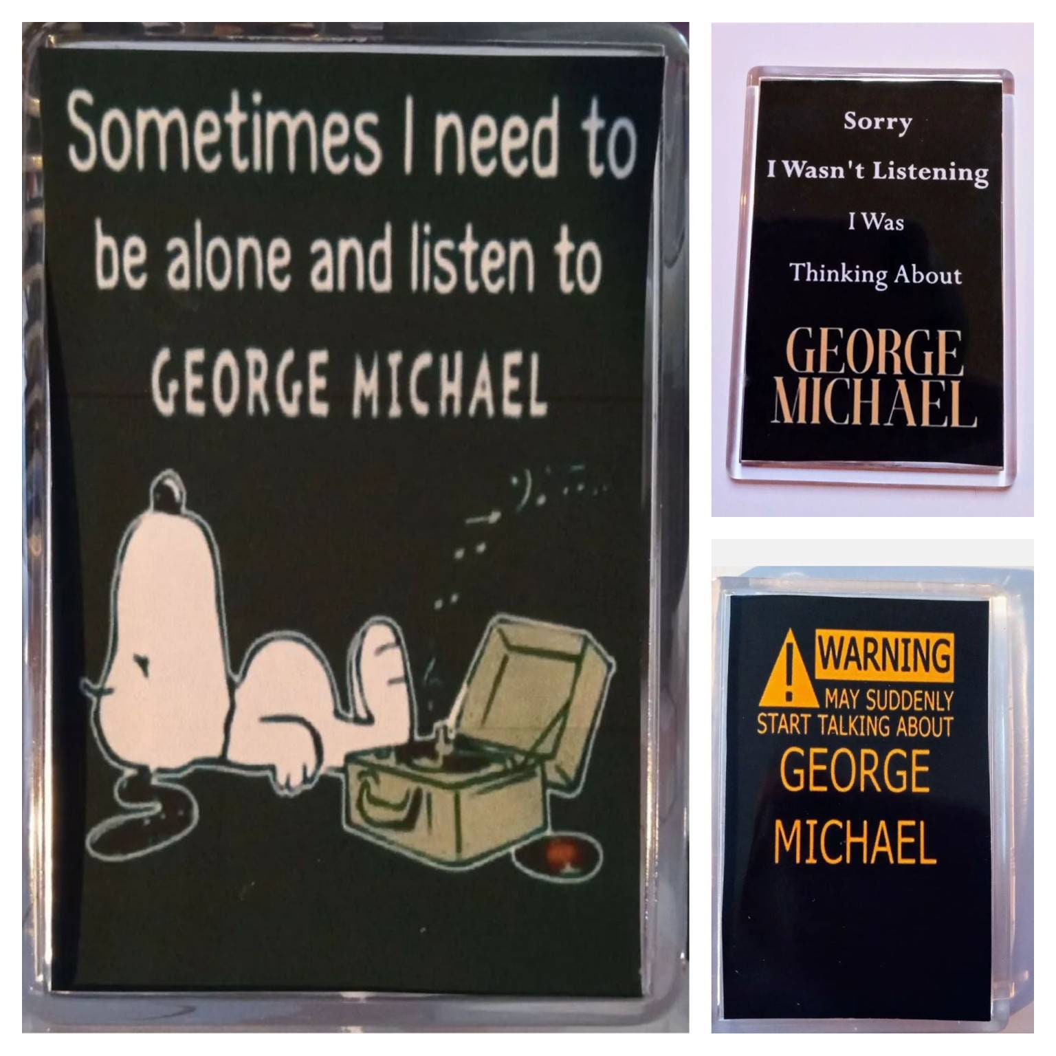 George Michael Magnets, XL, Trio, George Michael Merchandise, George ...