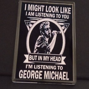 George Michael Trio of Extra Large Magnets, George Michael Gifts ...