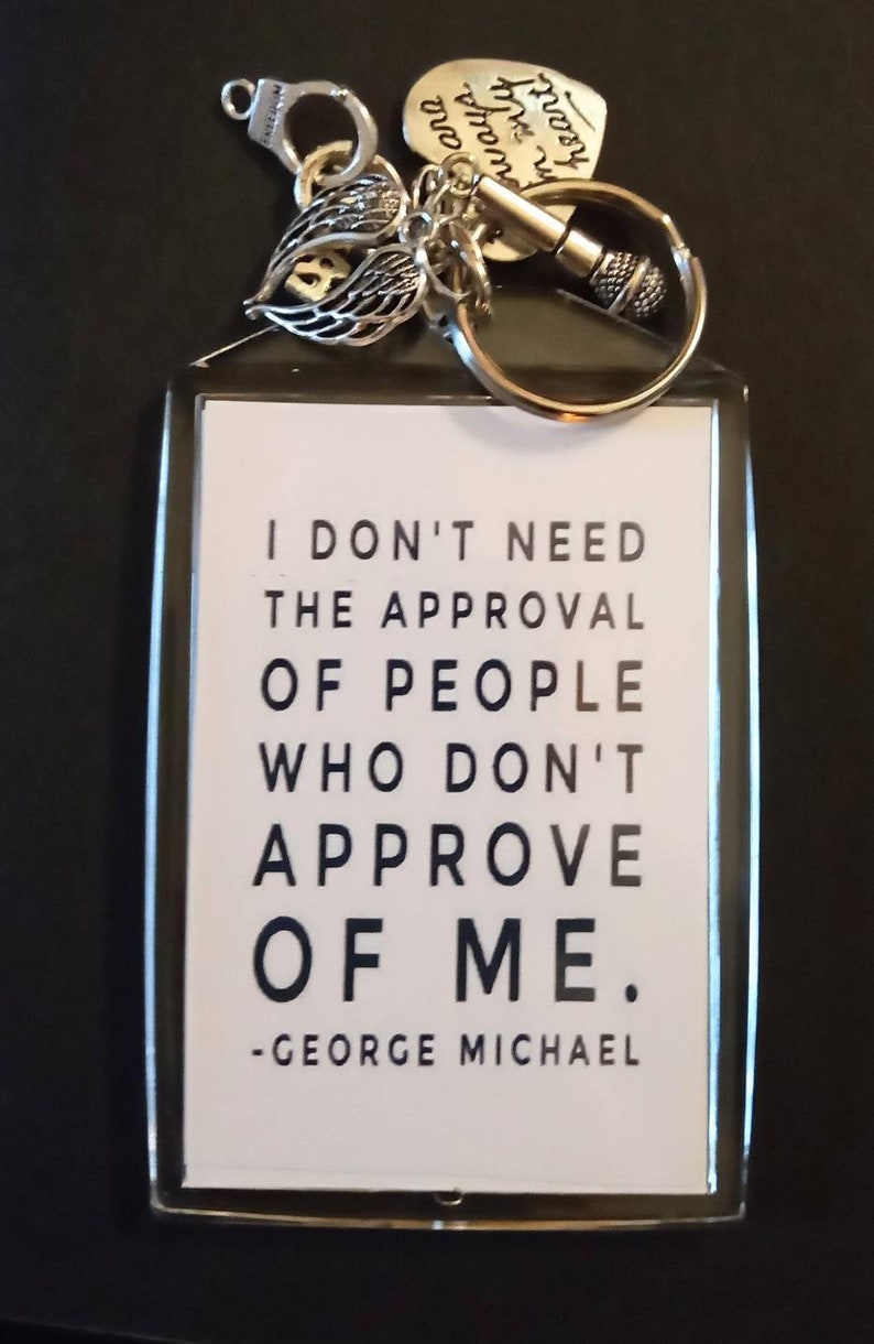 George Michael Extra Large Keyring/keychain, Double Sided, George ...