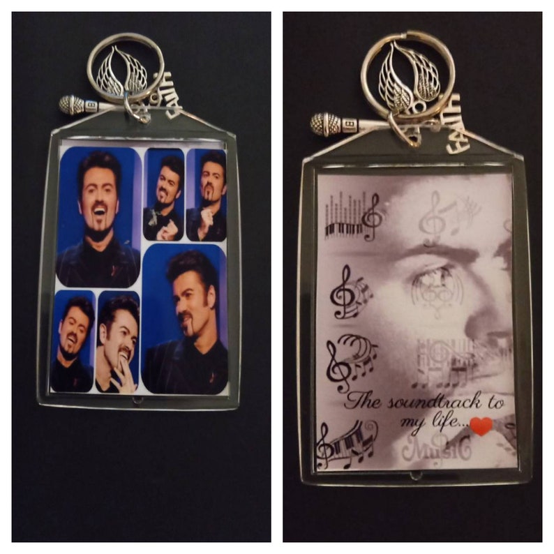 George Michael Extra Large Keyring/keychain, Double Sided, George ...