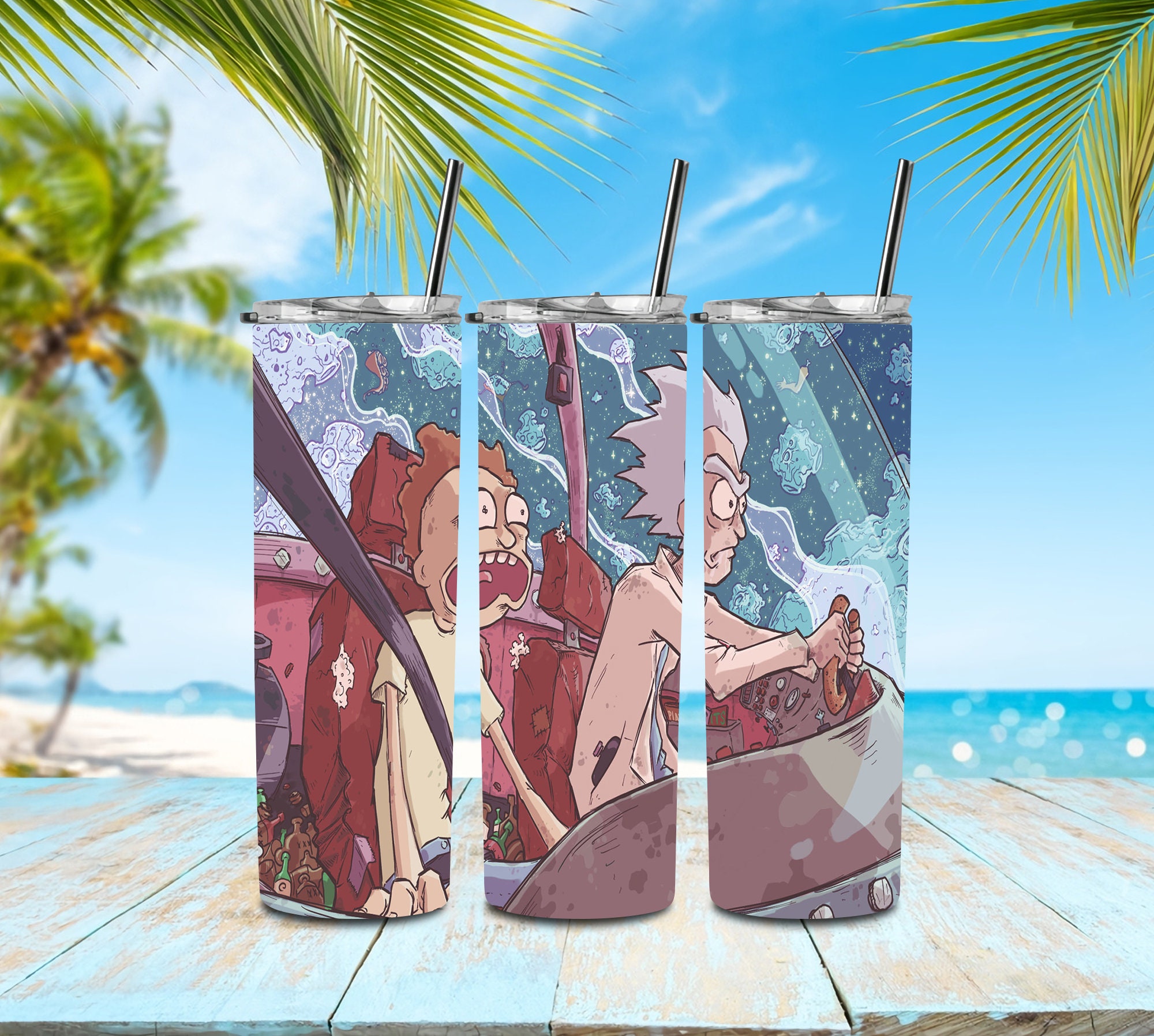 Comics Cartoons Art Characters 20oz Skinny Tumbler Template | Comics ...