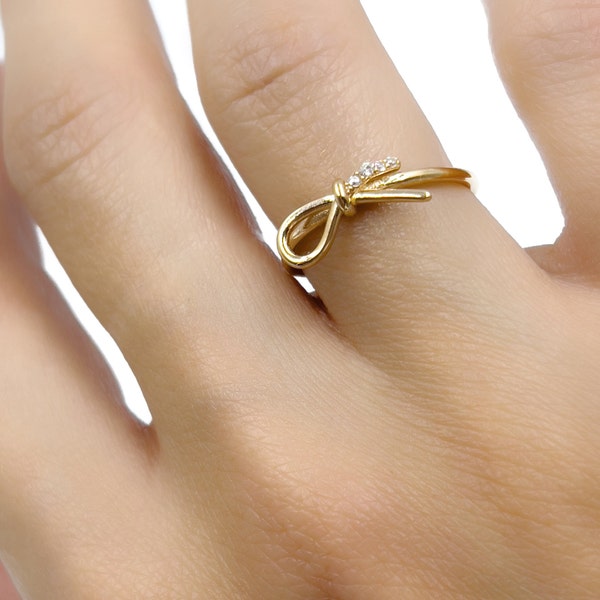 Gold Knot Ring - Etsy