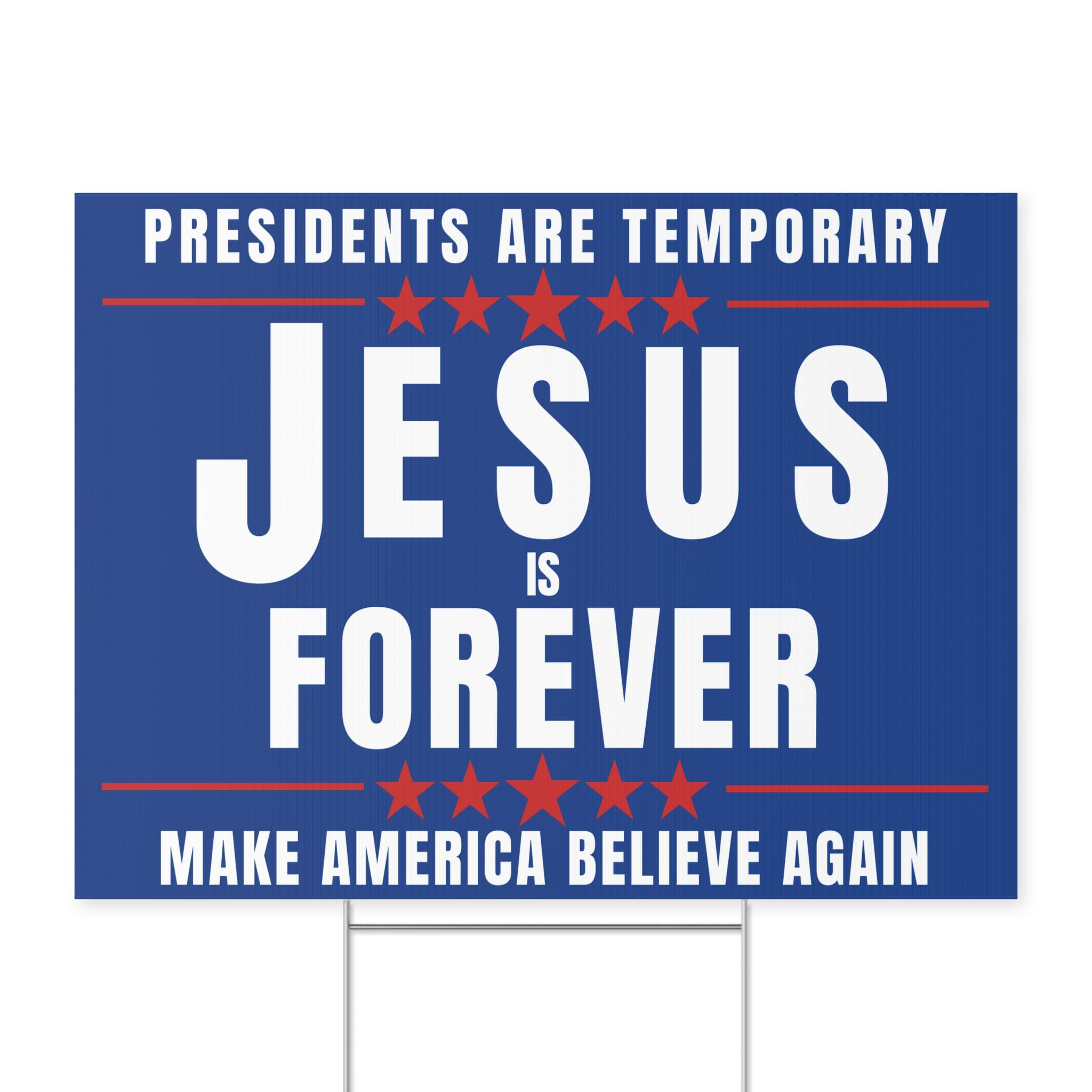 Christian Yard Sign, Election 2024 Sign, Jesus Flag for Churches, Yard ...