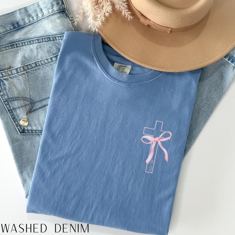 Girly Christian Shirts, Jesus Tshirt With Back Design, Faithshirt, Pink ...