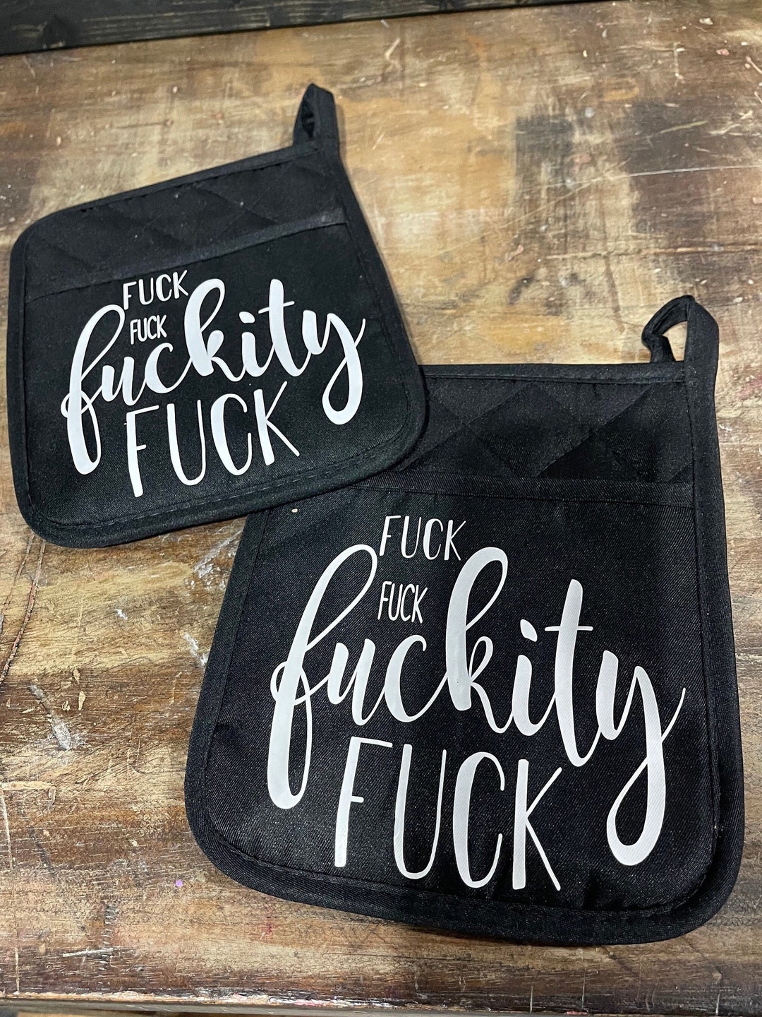 Sassy and Crass Kitchen Pot Holders Funny Pot Holders Swearing Pot ...