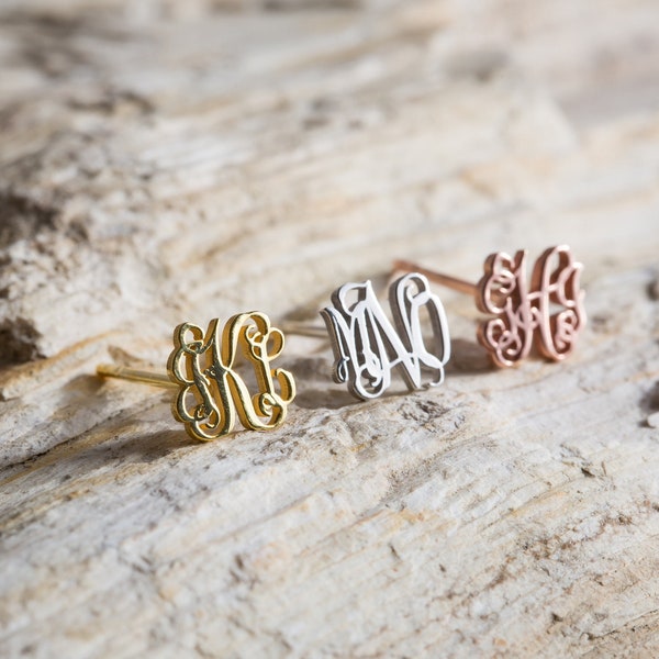 Monogram Earrings - Etsy