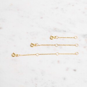 Adjustable Necklace Extender * 14K Necklace Extender * Silver Bracelet ...
