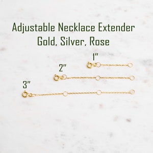 Adjustable Necklace Extender * 14K Necklace Extender * Silver Bracelet ...
