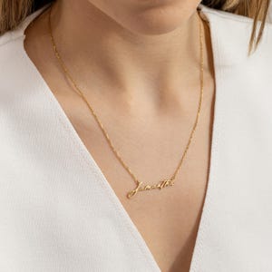 14K Gold Name Necklace * Personalized Name Necklace * Christmas Gift ...