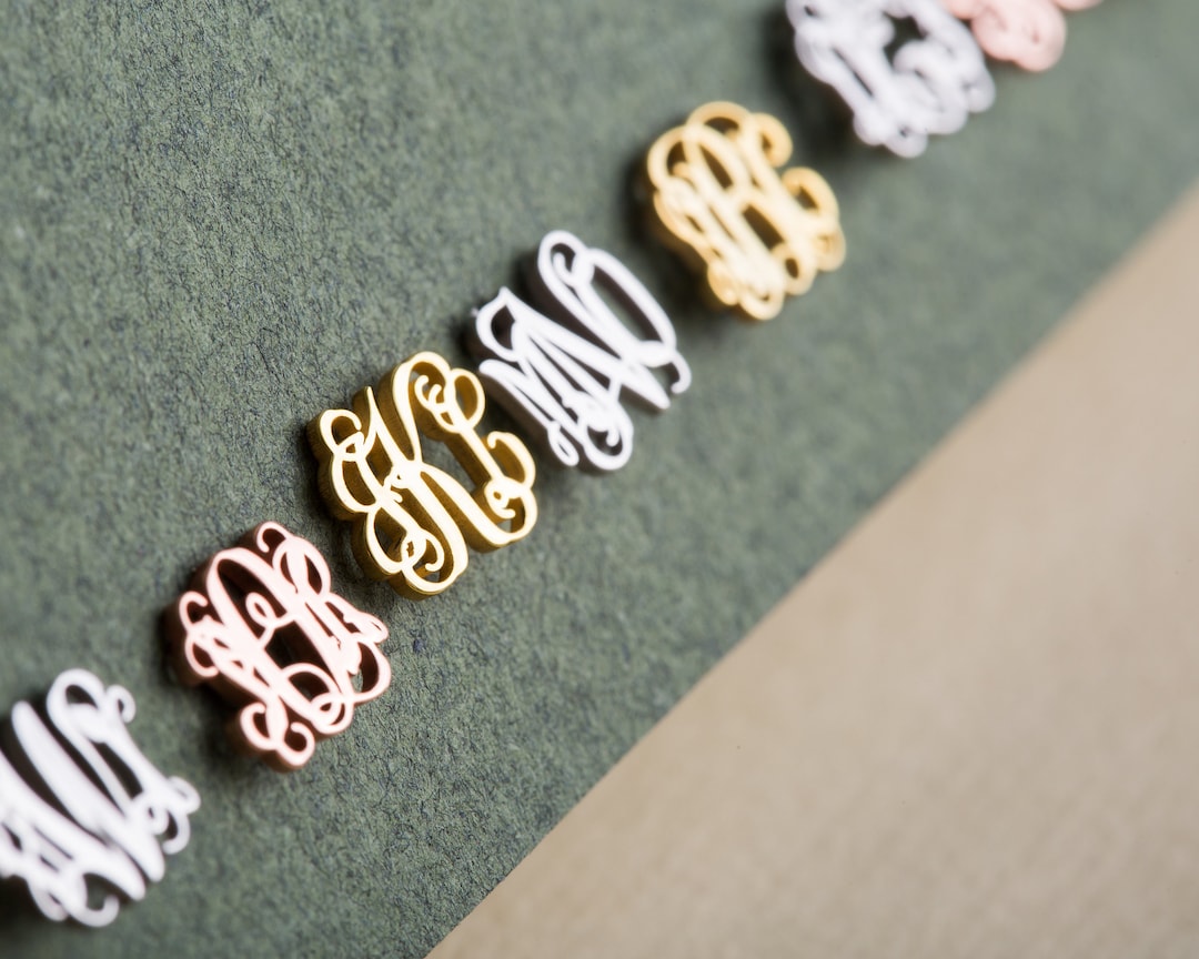 Personalized Monogram Earrings * Gold Monogram * Christmas Gift - Etsy