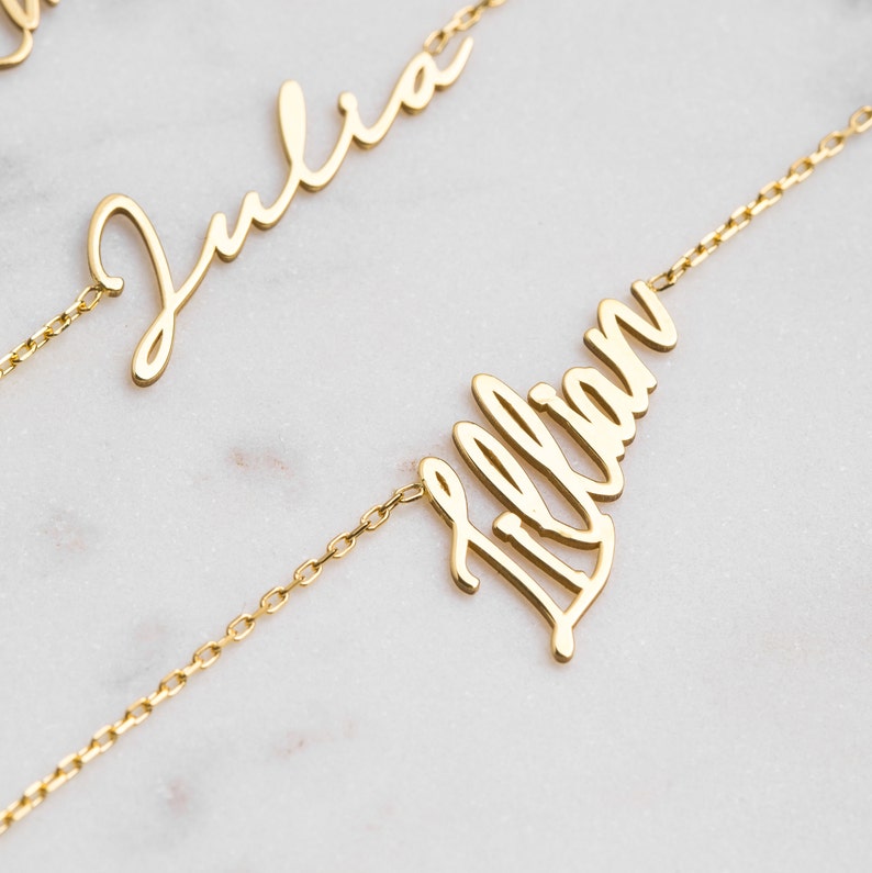 Personalized Name Bracelet Cursive Name Bracelet Custom - Etsy