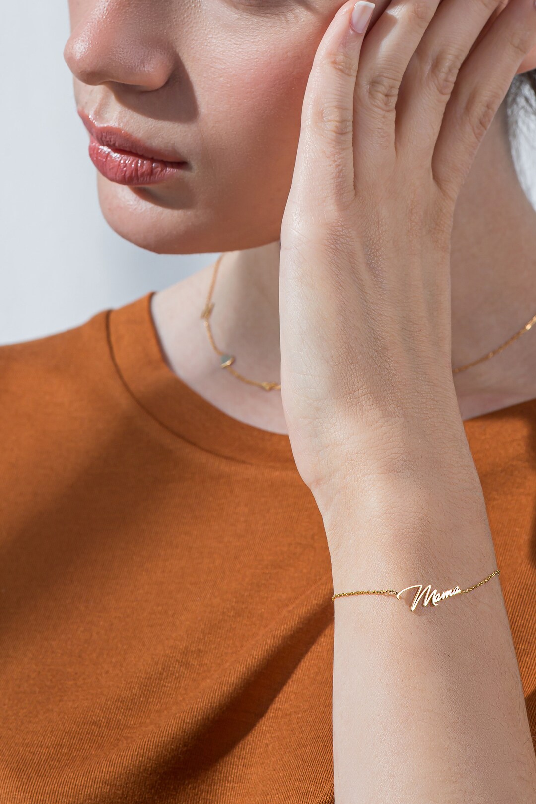 Personalized Name Bracelet Cursive Name Bracelet Custom Bracelet ...