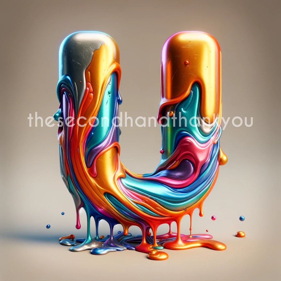 3D Letters, Doodle Letters, Alphabet Set PNG, Bundle 3D Alphabet, Metal ...