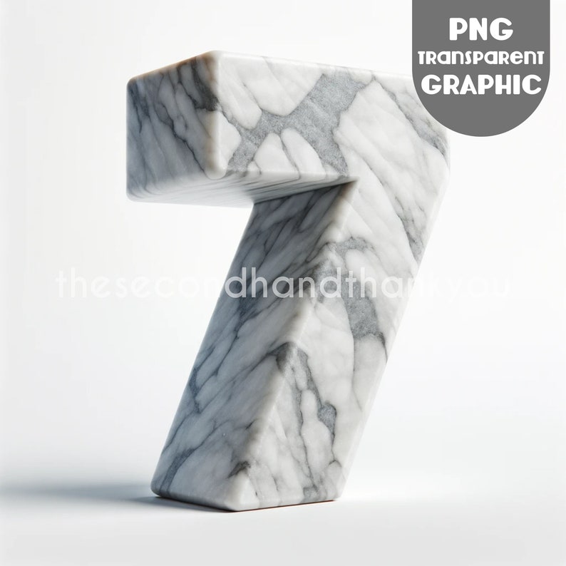 Marble Textured 3D Stone Letters Alphabet PNG for Digital Download - Etsy