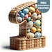 Easter Alphabet Clipart, Easter Font, Easter Basket Clipart, Doodle ...