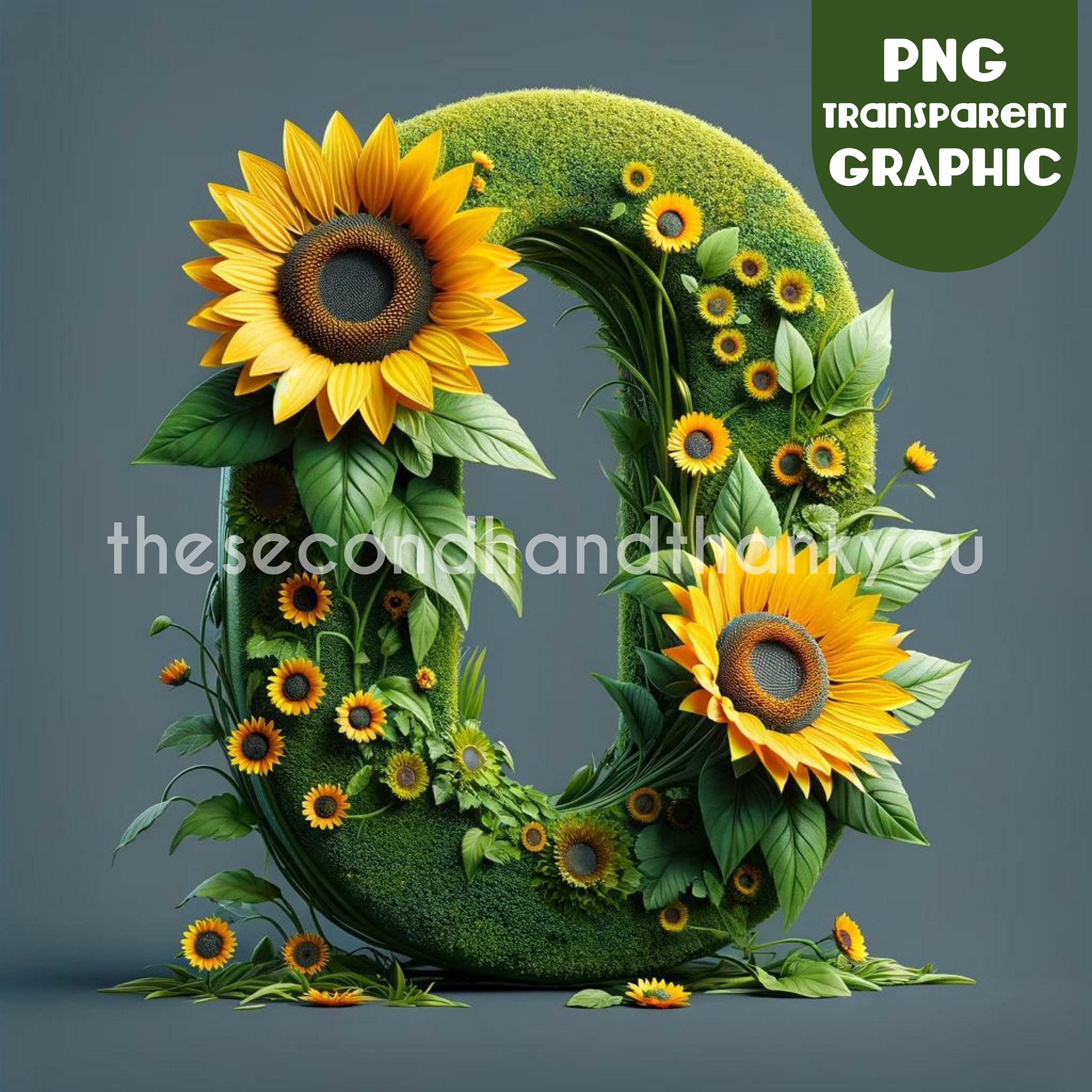 Sunflower PNG Clipart, Sunflower Alphabet, Doodle Letters, Doodle Font ...