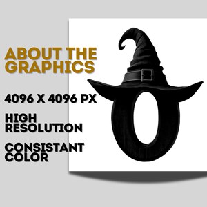 Halloween Font PNG 3D Letters | Halloween Alpha Doodle Clip Art Design ...