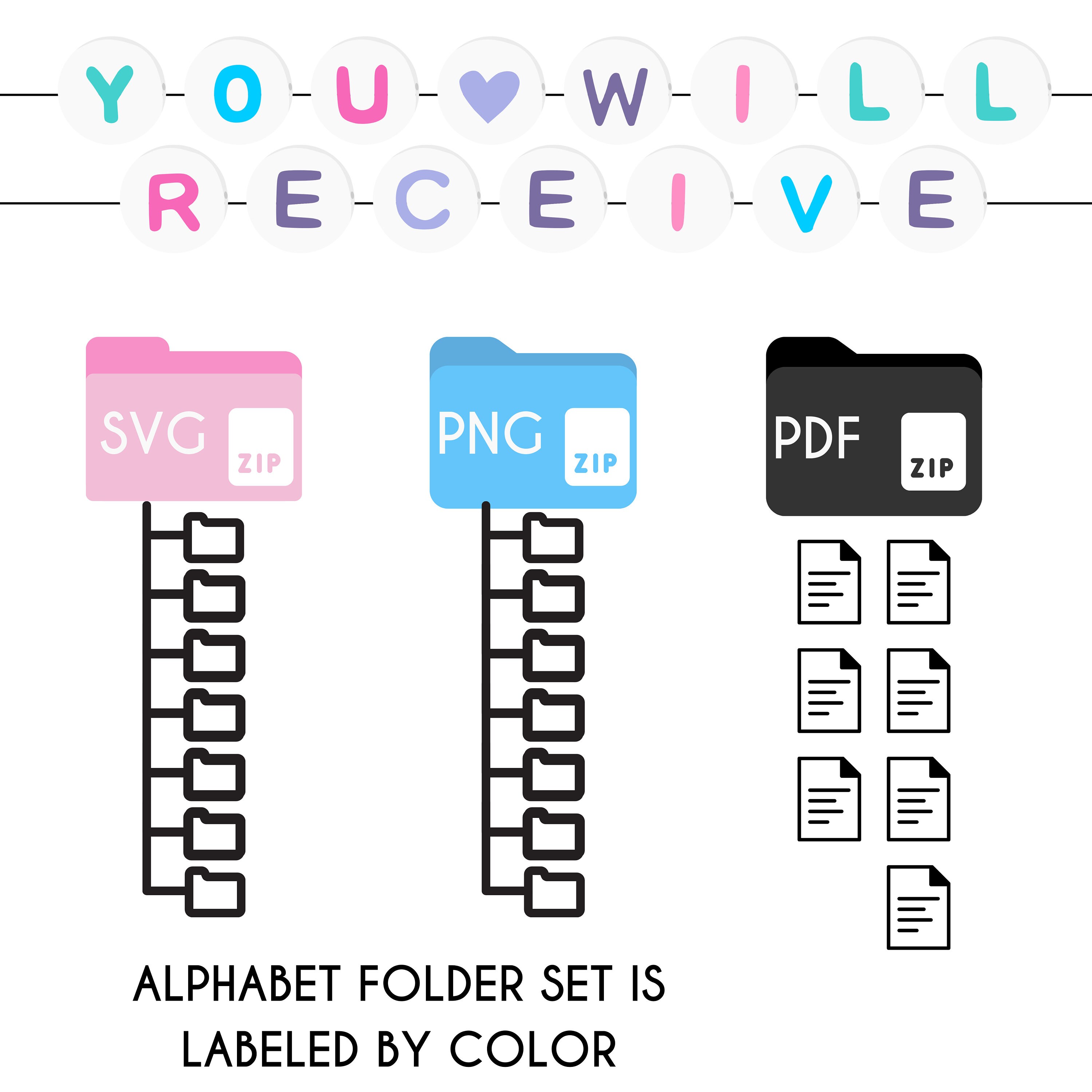 Friendship Bracelet SVG Bundle: Digital Alphabet Bead Clipart Pattern ...