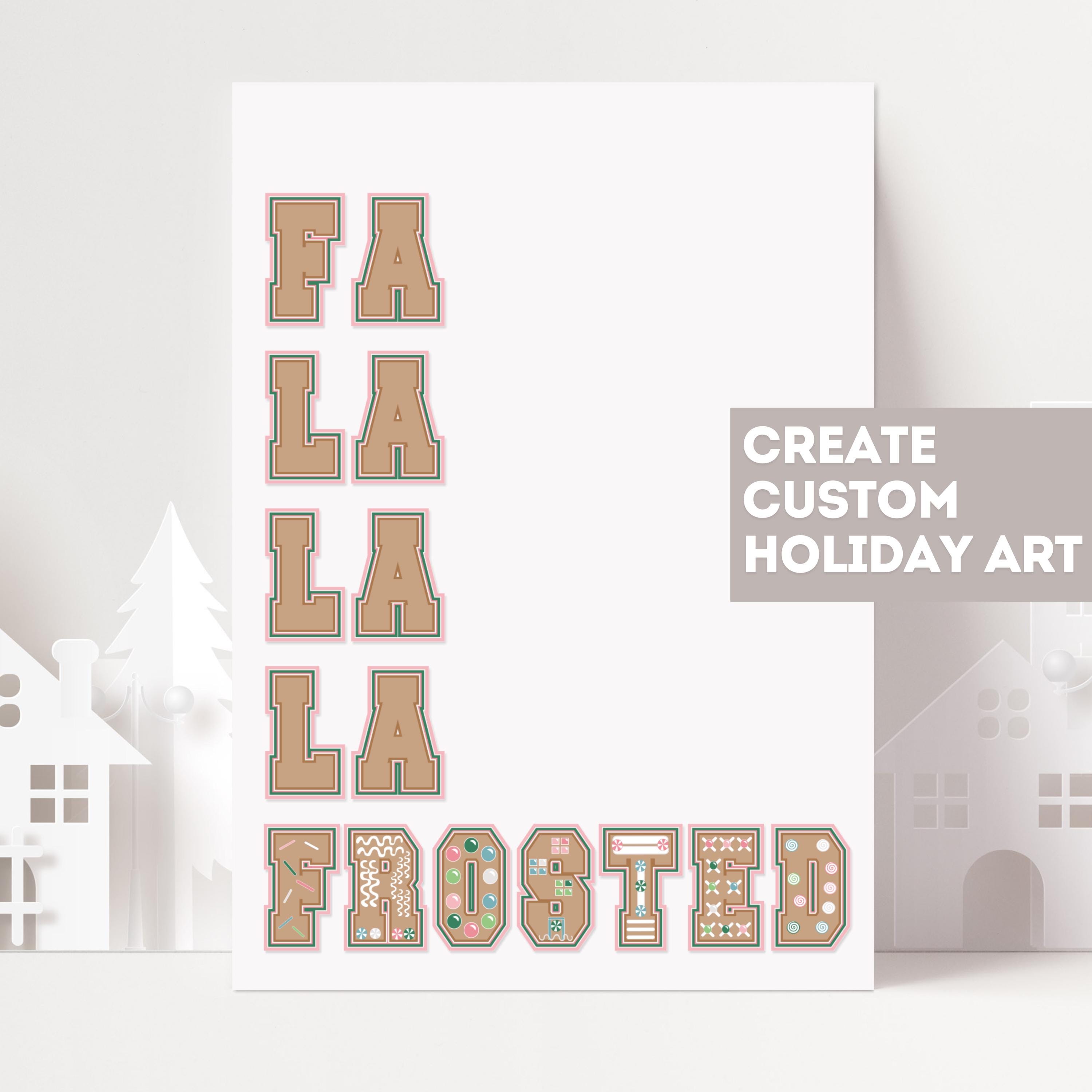 Christmas Gingerbread Alphabet Clipart | Customizable 3D PNG Letters ...