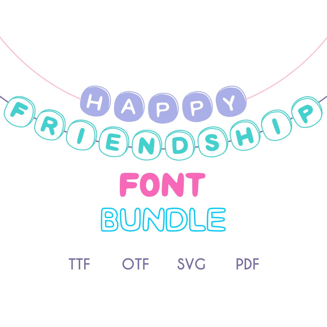 Friendship Bracelet Font, Era Bracelet Font, Modern Font, SVG Alphabet ...
