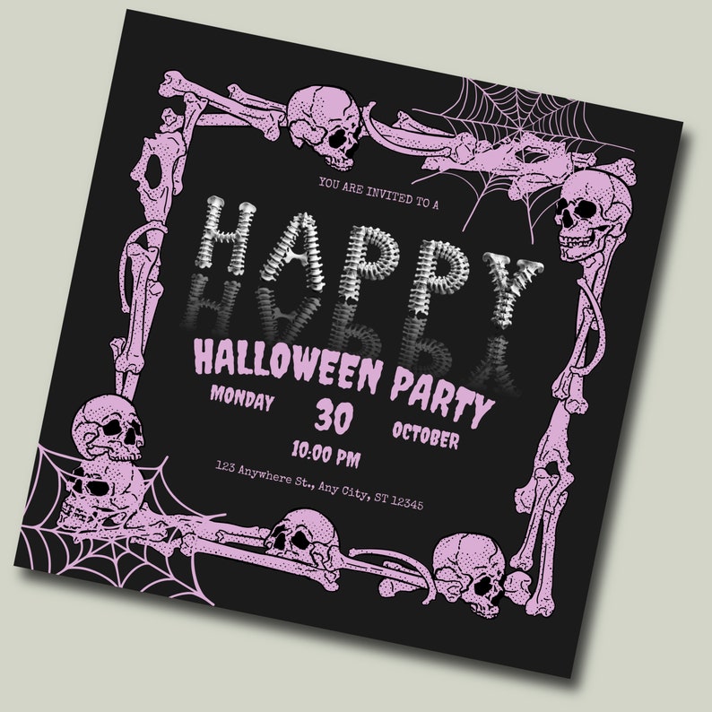 3D Realistic Skeleton Alphabet Clipart Bone Letters & Numbers Gothic ...