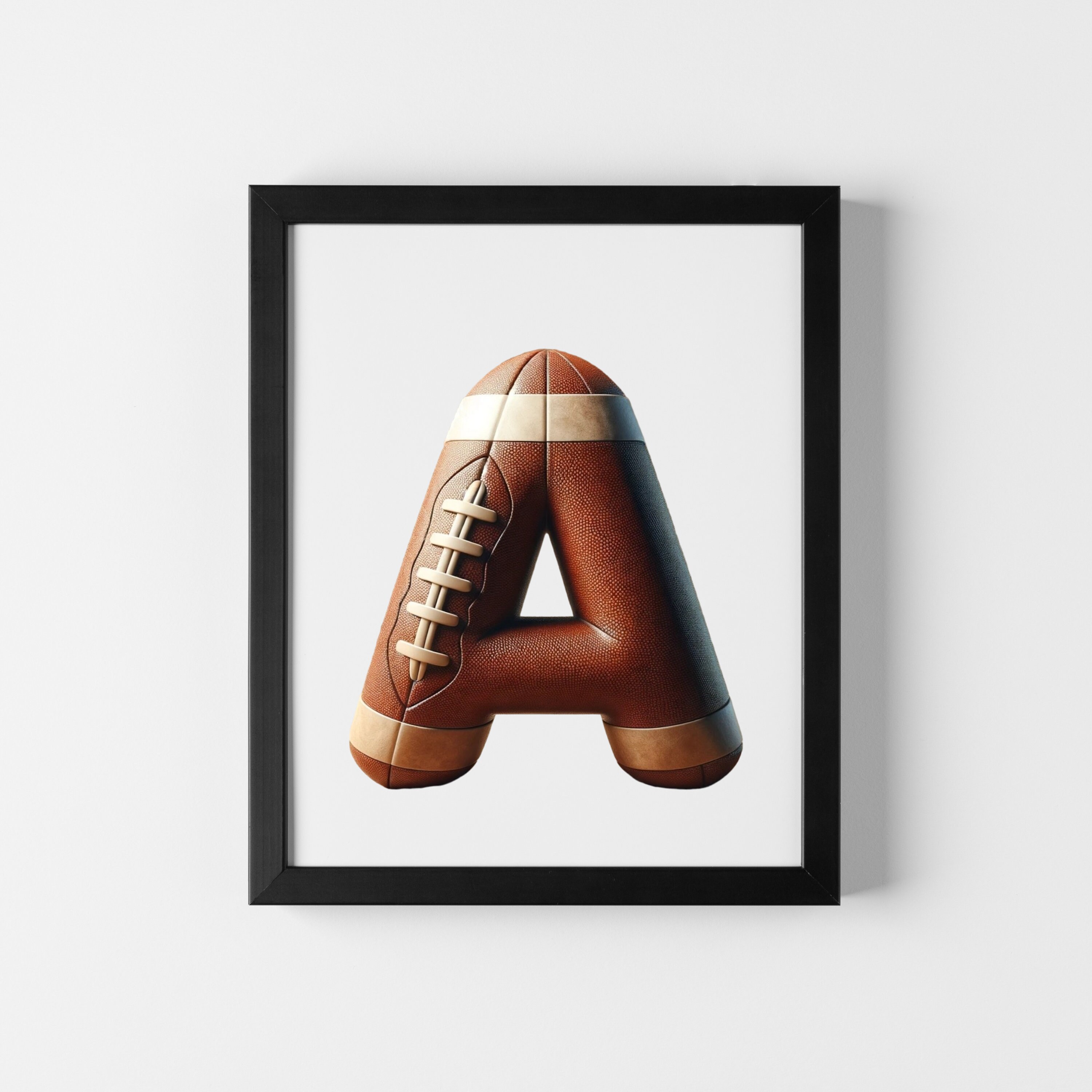 Football Alphabet, Football Clipart, Football PNG, Football Font ...