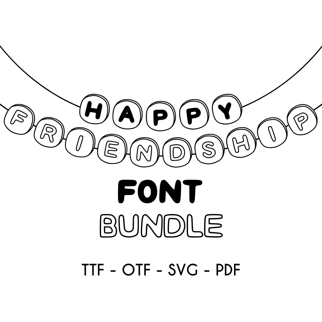 Friendship Bracelet Font, Era Bracelet Font, Modern Font, SVG Alphabet ...