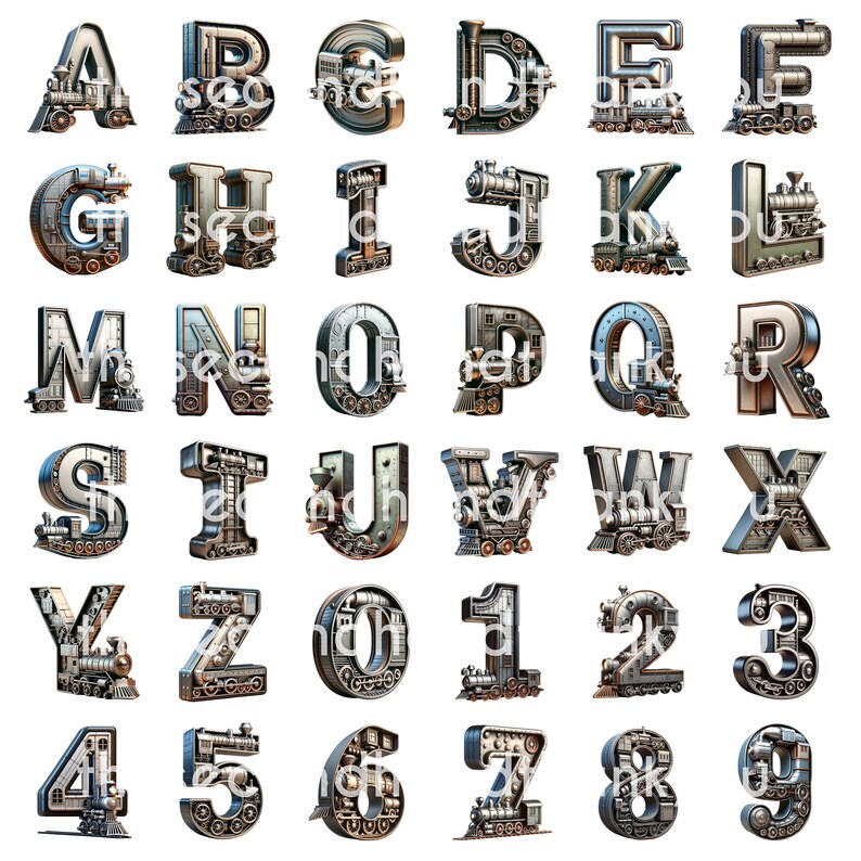Train PNG, Doodle Letters, Doodle Font, 3D Letters, Alphabet PNG ...