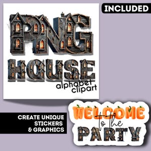 Halloween Alphabet PNG Font SVG Bundle | Halloween Doodle Letters ...